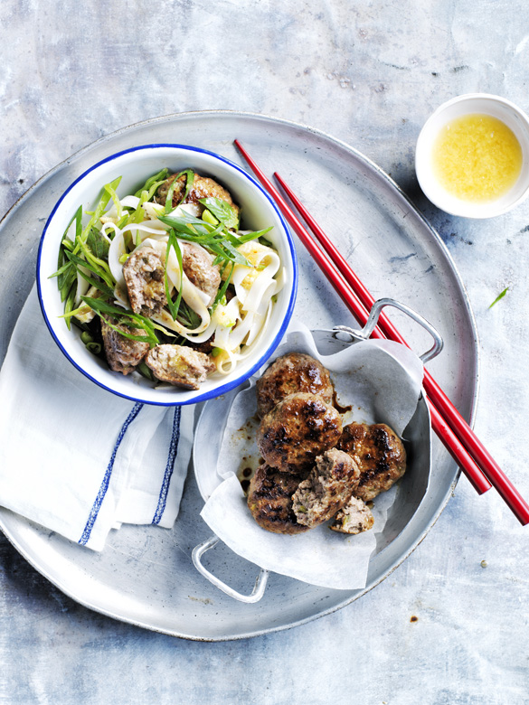 Thai beef patties and rice noodle salad recipe | Australian Beef ...