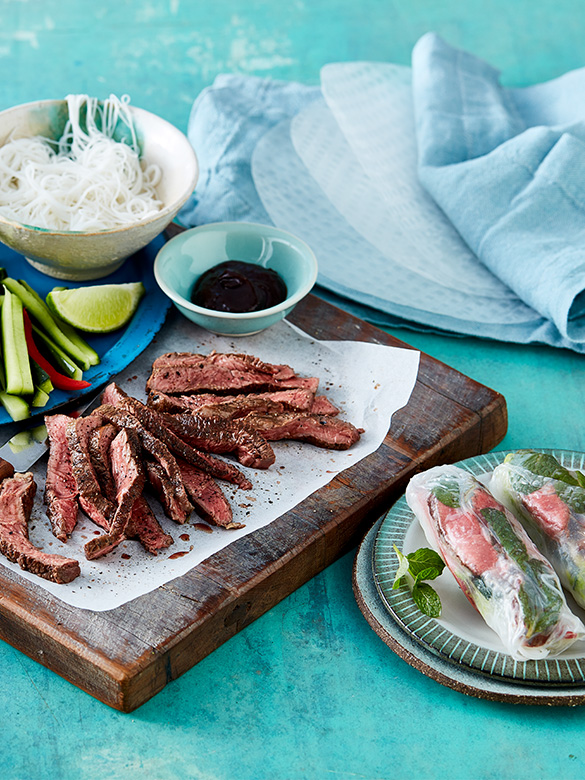 Beef Rice Paper Rolls | Australian Beef - Recipes, Cooking Tips and More