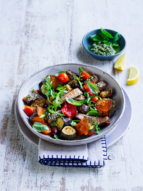 Seared Pesto Steak and Roasted Vegetable | Australian Beef - Recipes ...